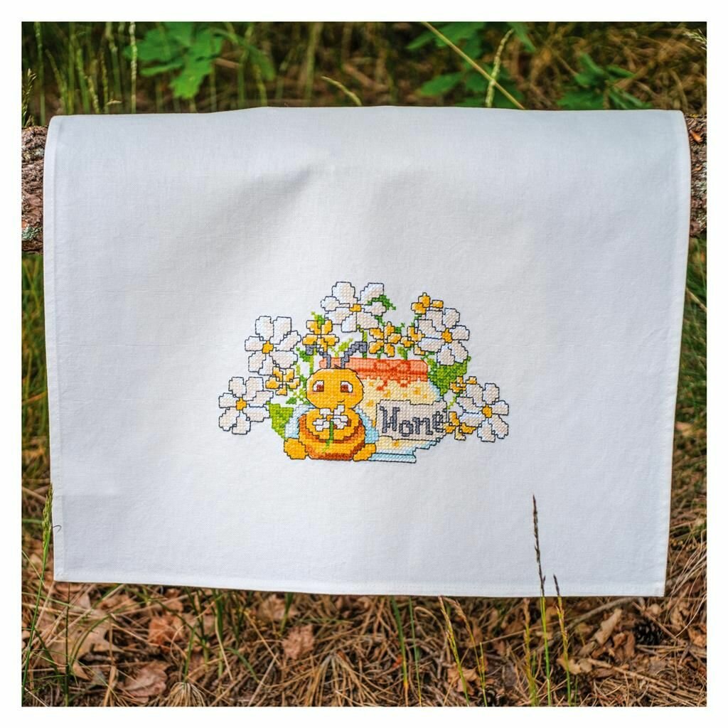 PN-0215594 Набор для вышивания крестом Vervaco "Счастливая пчелка"