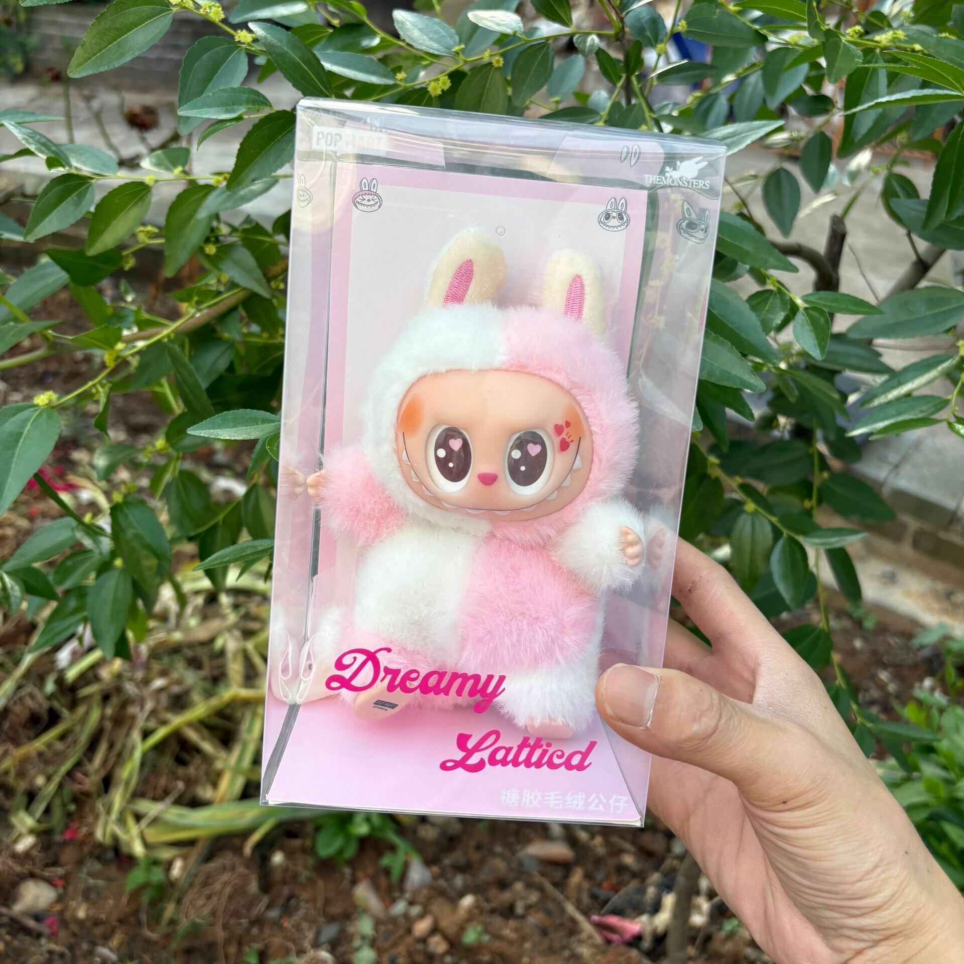 Плюшевая кукла Bubble Labubu THE MONSTERS Spring Wild at Home LABUBU с подвеской