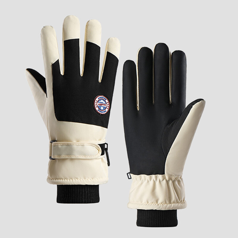2026 Новейшие лыжные перчатки, зимнее тепло, защита от холода, утолщенные, противоскользящие, водонепроницаемые, для активного отдыха, скалолазания, езды, сенсорные теплые перчатки для мужчин и женщин