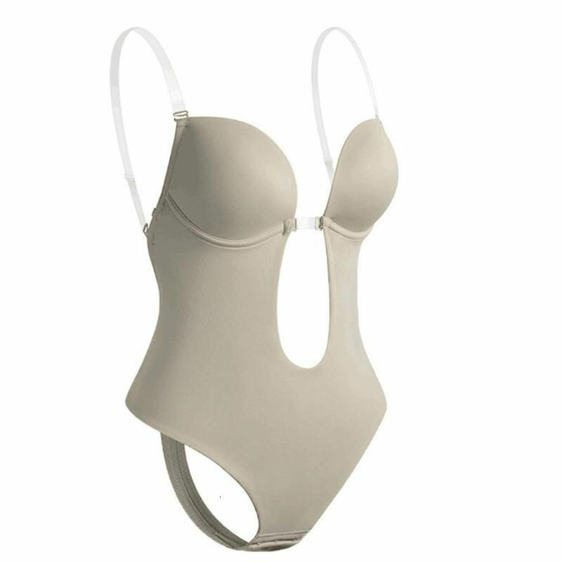 Женский боди без спинки с трусиками-стринг, Цвет - L