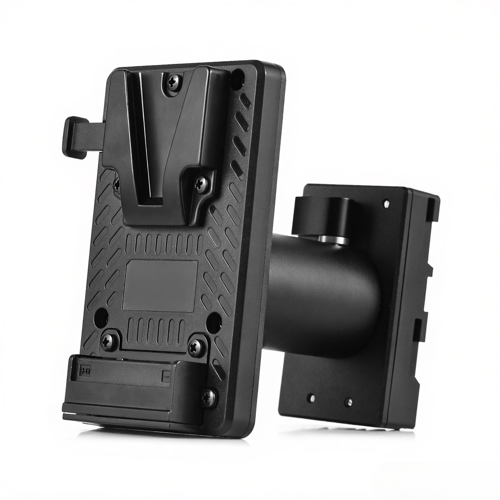 Адаптер V-Lock V Mount Battery Plate to BP-U Dummy Battery с регулируемым стержнем для батарей BP-U90 BP-U96 BP-U60 BP-U30 для Sony PMW-100 PMW-150 PMW-160 PMW-200, черный, вход 11-16.8V, выход 14.4V, размер 10*6.3*10см, вес 214г, 1 шт.