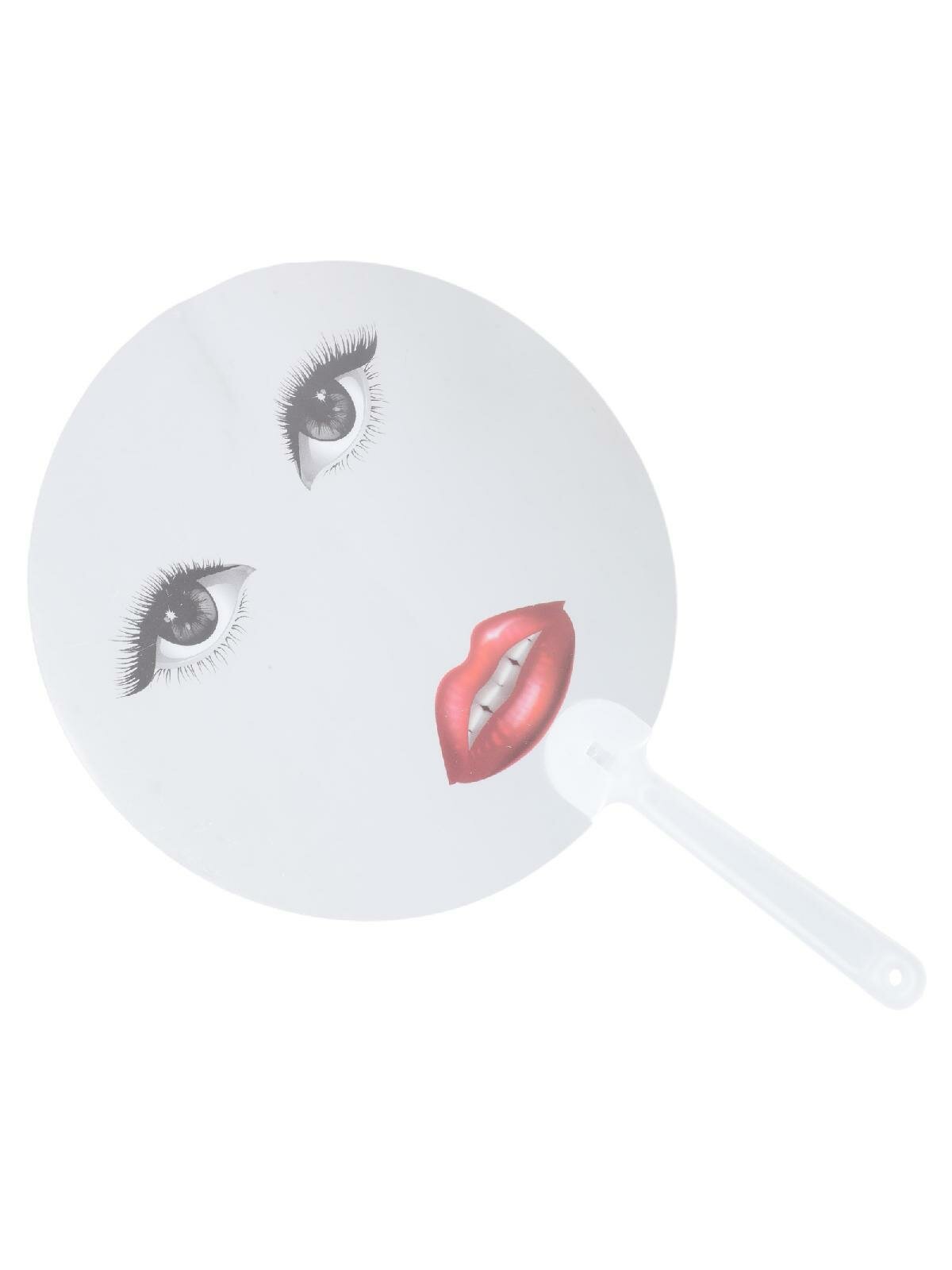 Уникальный пластиковый ручной вентилятор с принтом красных губ для фотосессий на концертах и вечеринках