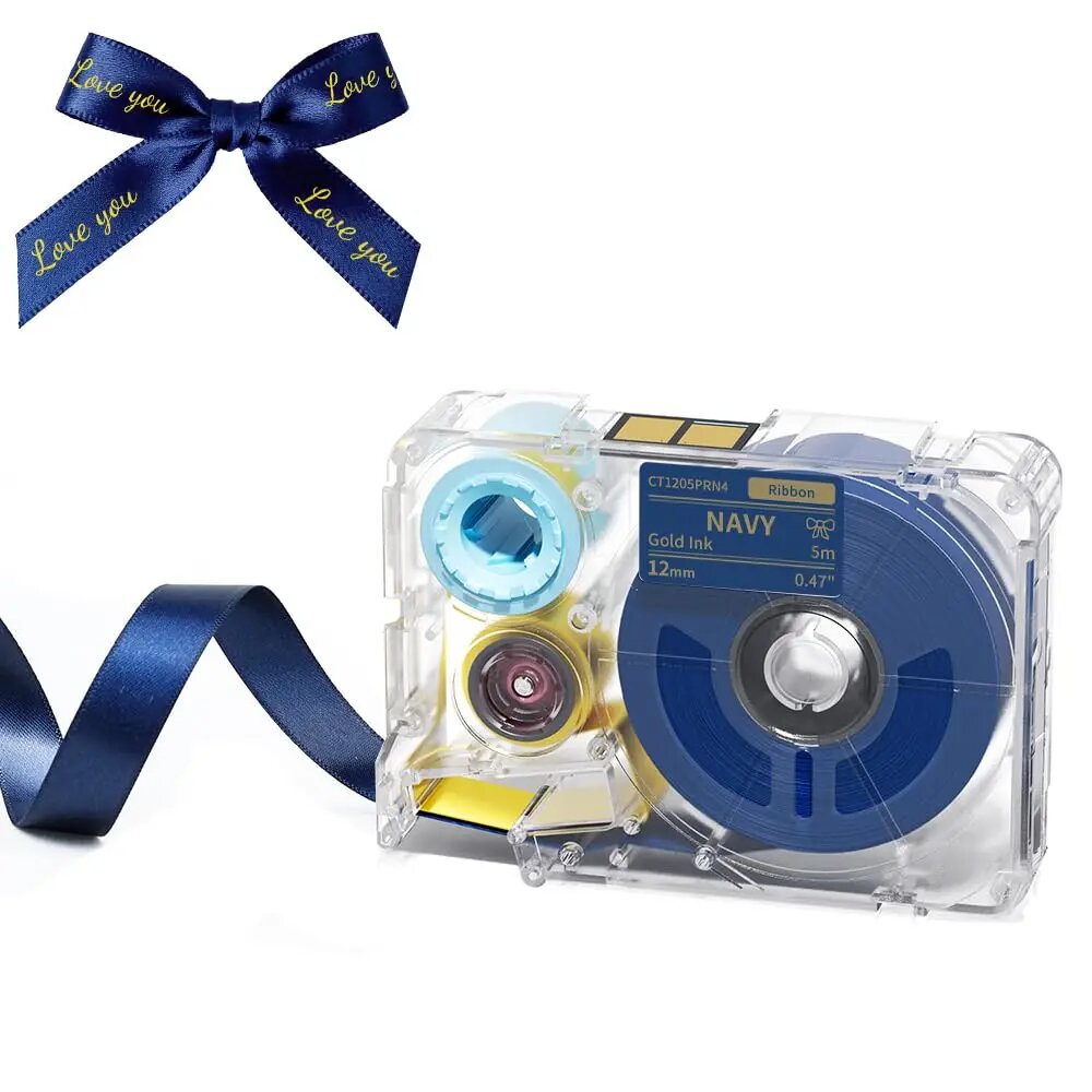 1 шт. лента Phomemo A30 P15 сатиновая, золотой текст на красной сатиновой ленте, тканевые ленты для упаковки подарков, свадебных букетов