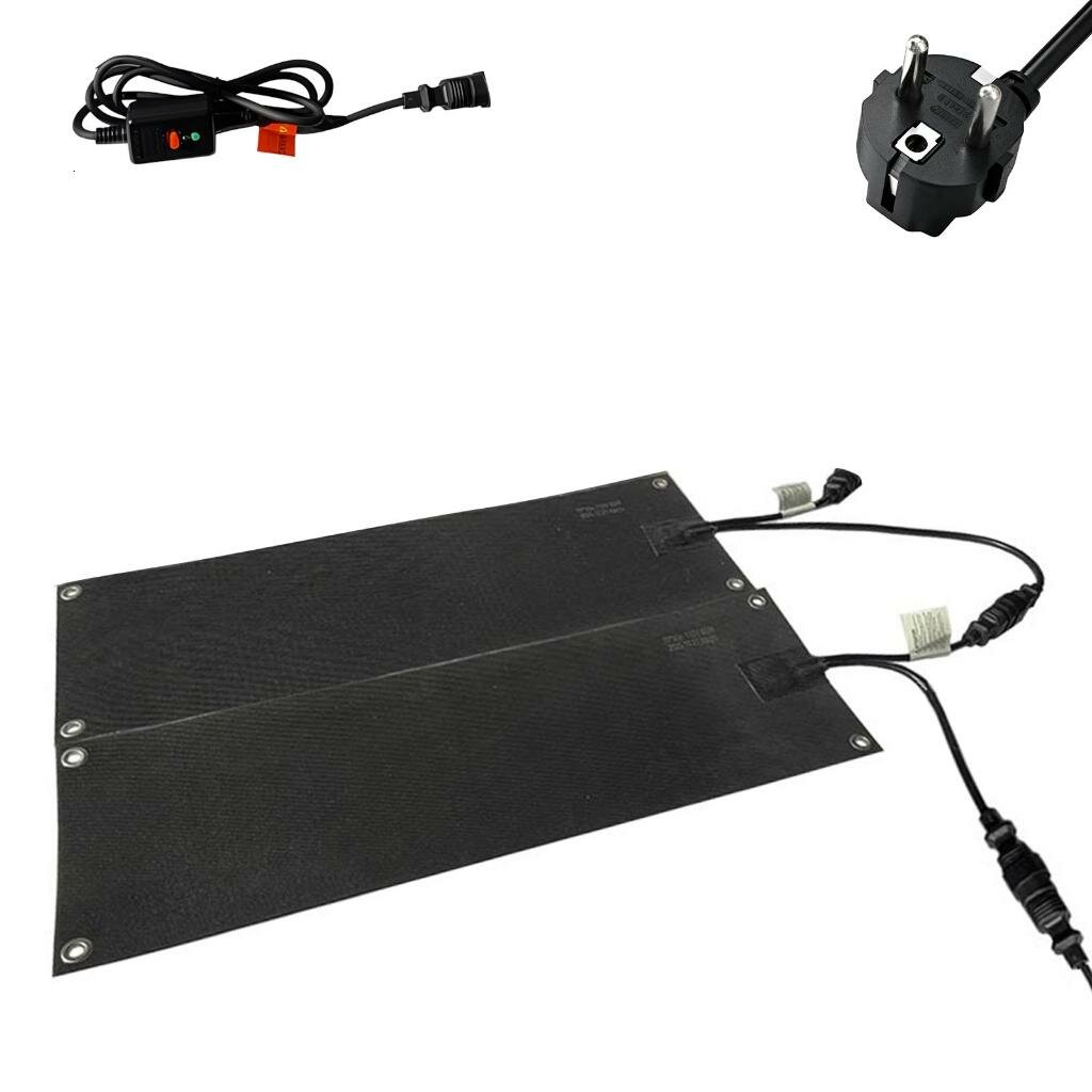 Резиновый нагревательный мат для таяния снега 220 В, 25,4x76,2 см, 2