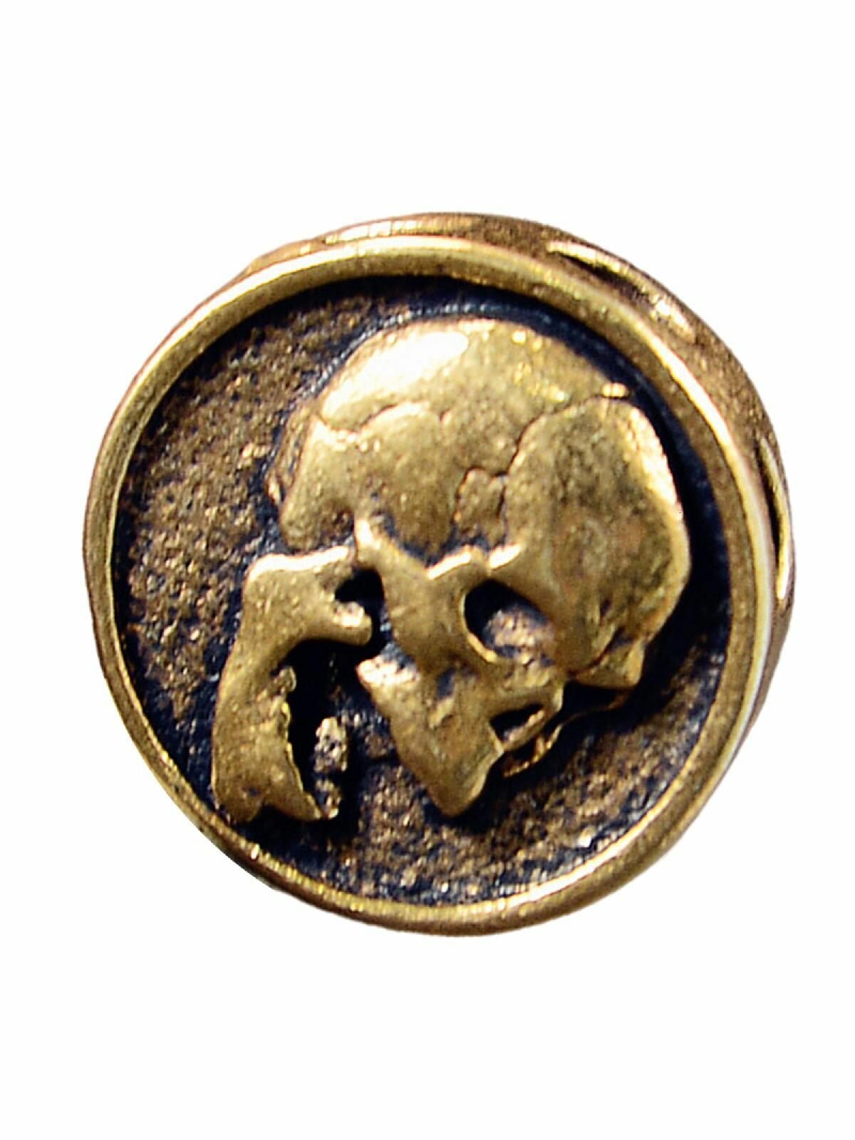 Металлическая художественная подвеска с черепом для декора брелоков и рюкзаков, Желтый