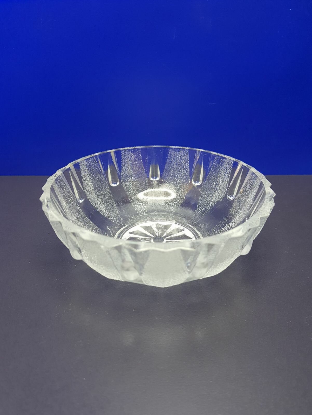 Винтажная вазочка сервировочная, 13,5 см, хрустальное стекло, СССР, 80-90гг.