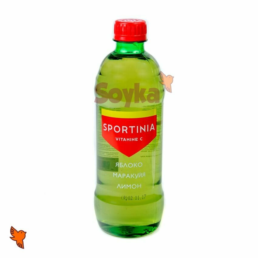 Спортивный напиток с витамином C Яблоко-Маракуйя-Лимон Sportinia, 500мл