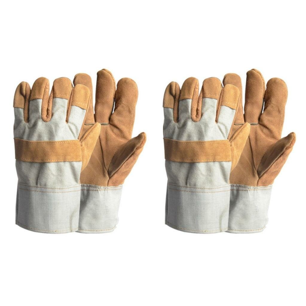 Перчатки для ухода за животными, двойной слой, 35 см, 2 пары