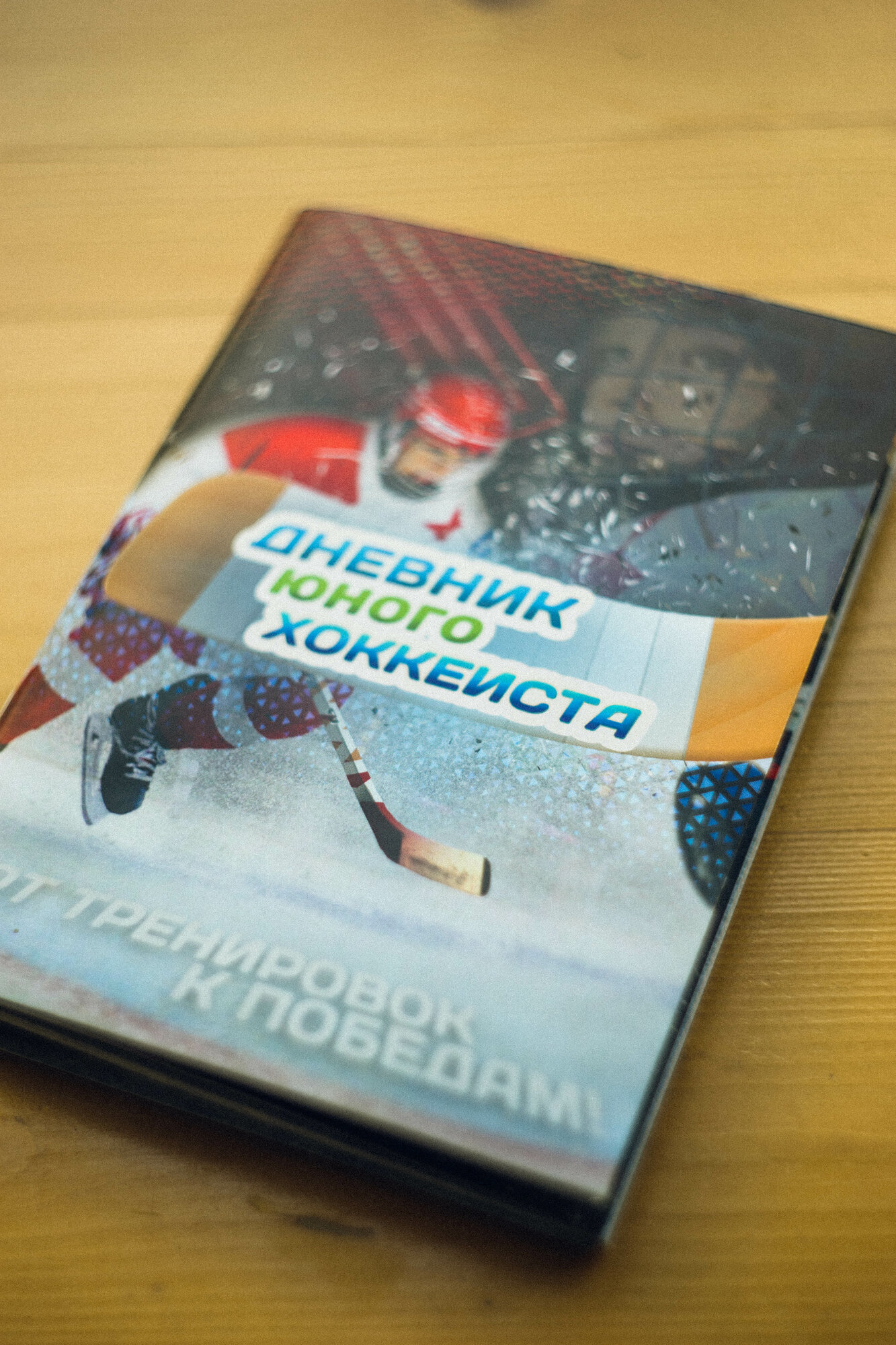 Спортивный дневник для тренировок хоккеиста цветной удобный А5