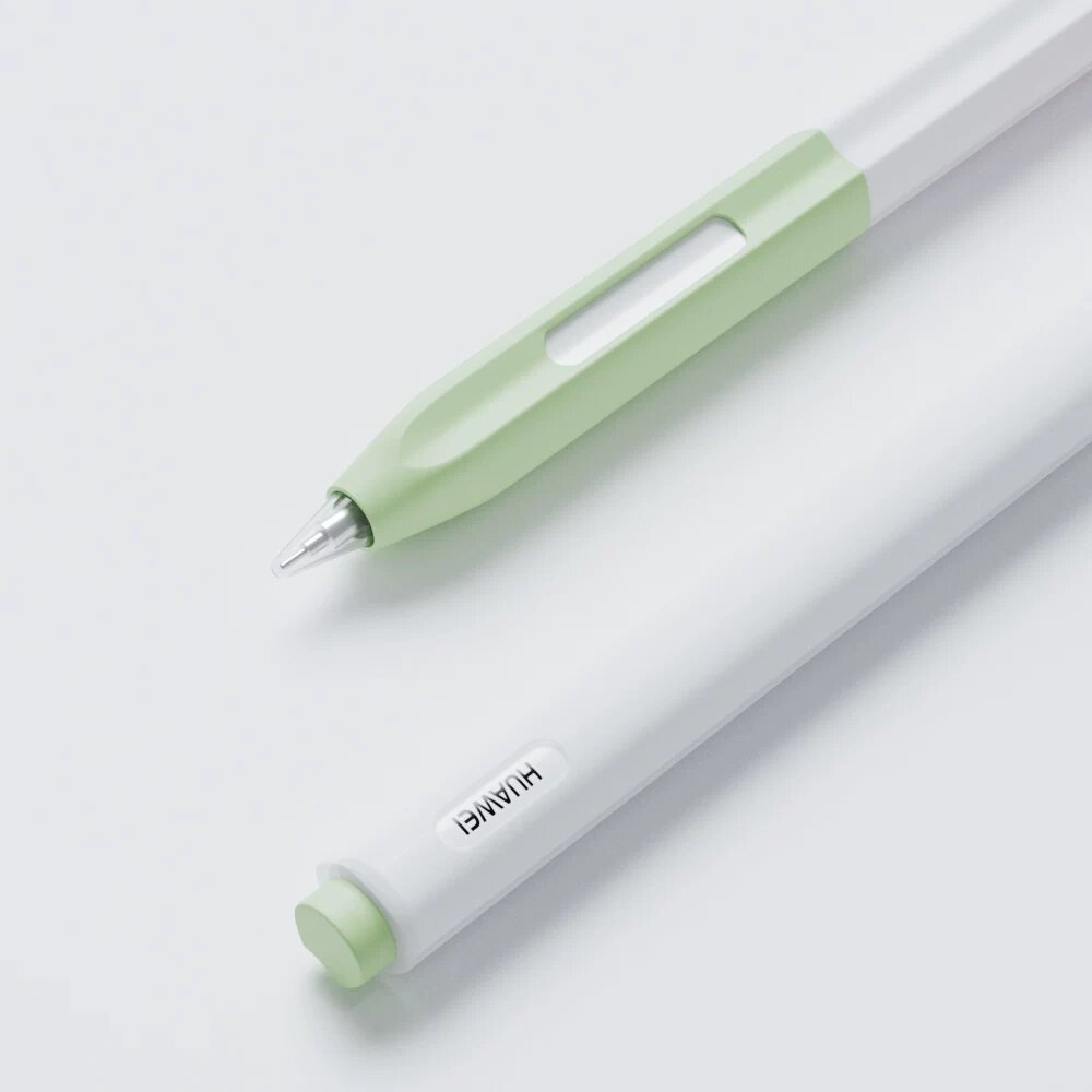 Ультратонкий силиконовый чехол для ручки Huawei M-Pencil Pro/2/3, мятный зеленый желеобразный узор, ударопрочный