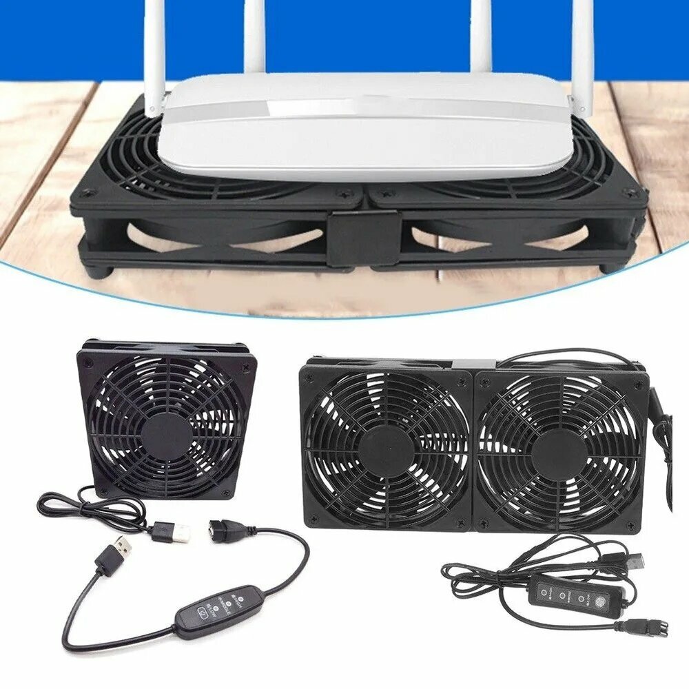 Вентилятор Маршрутизатора USB 120mm 5V с Регулятором Скорости Охлаждающий Вентилятор Большого Объема Воздуха
