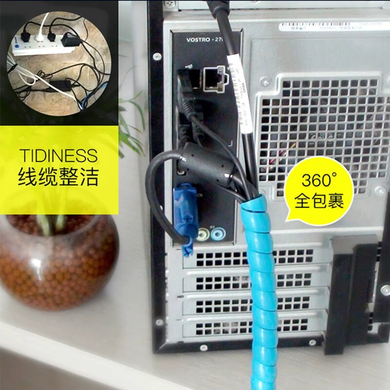 Гибкий кабельный рукав-кондуктор, длина 10 м, диаметр 10 мм для управления и защиты кабеля