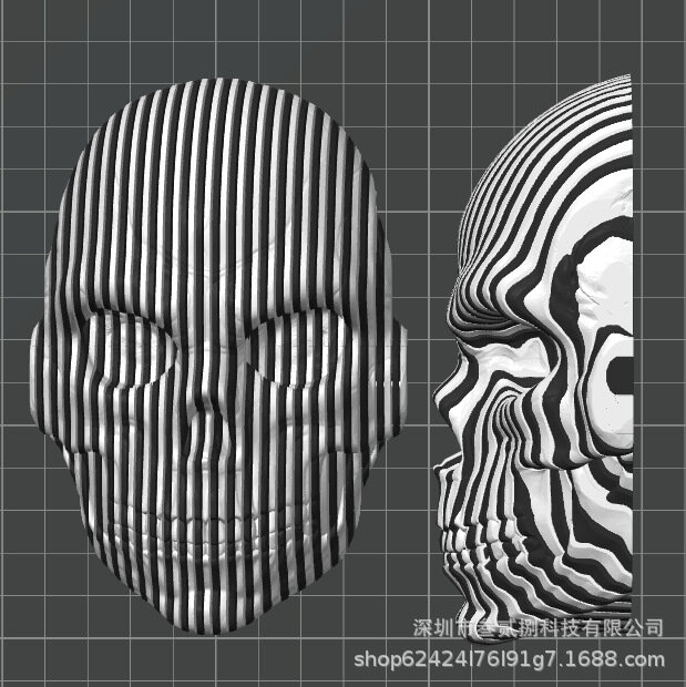 Хит продаж TK: Светящийся квантовый череп с 3D-печатью, декоративный светящийся квантовый череп.