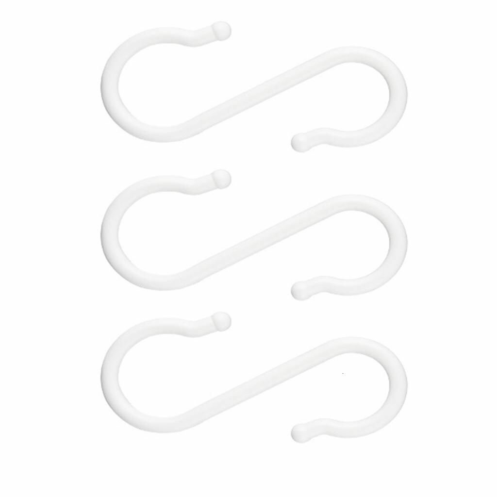 Пластиковые крючки S-образные без гвоздей, - L