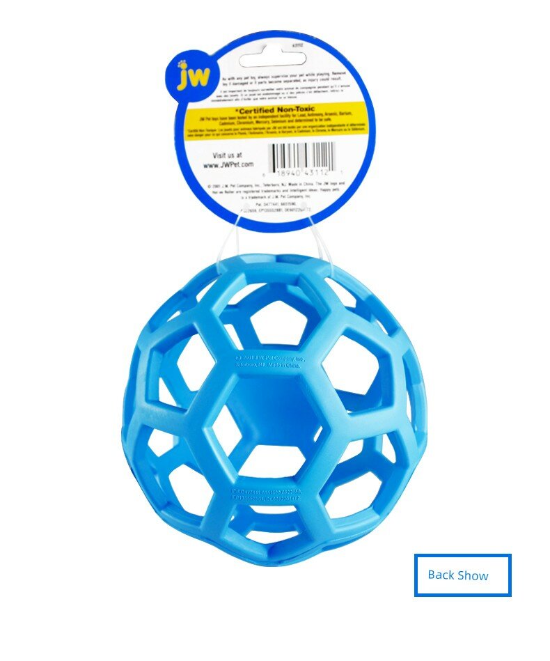 Игрушка для собак Petmate JW Haoli: геометрический резиновый мяч для тедди и голден ретриверов, мяч для выдачи