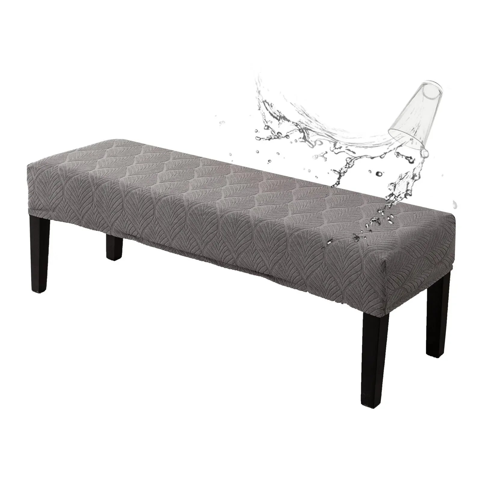 Водонепроницаемые жаккардовые чехлы для скамейки Серый, Medium Gray