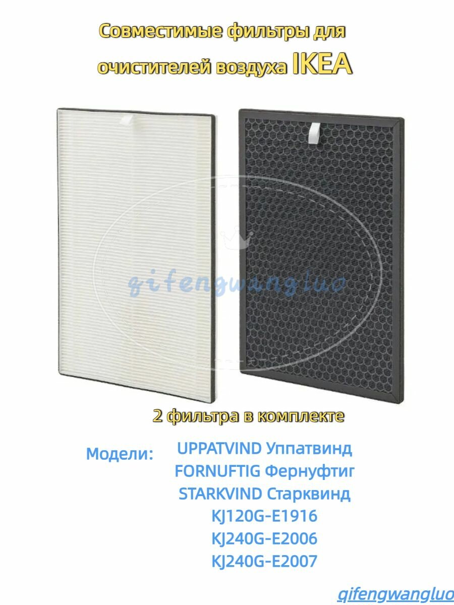 IKEA FRNUFTIG, набор фильтров из 2 частей KJ 120G-E1916 KJ240G-E2006 KJ240G-E2007 комплект фильтров 2 шт KJ120G KJ240G