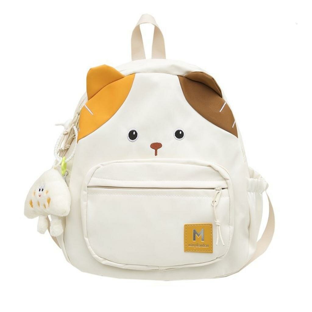 Женский рюкзак с милыми котами, Белый