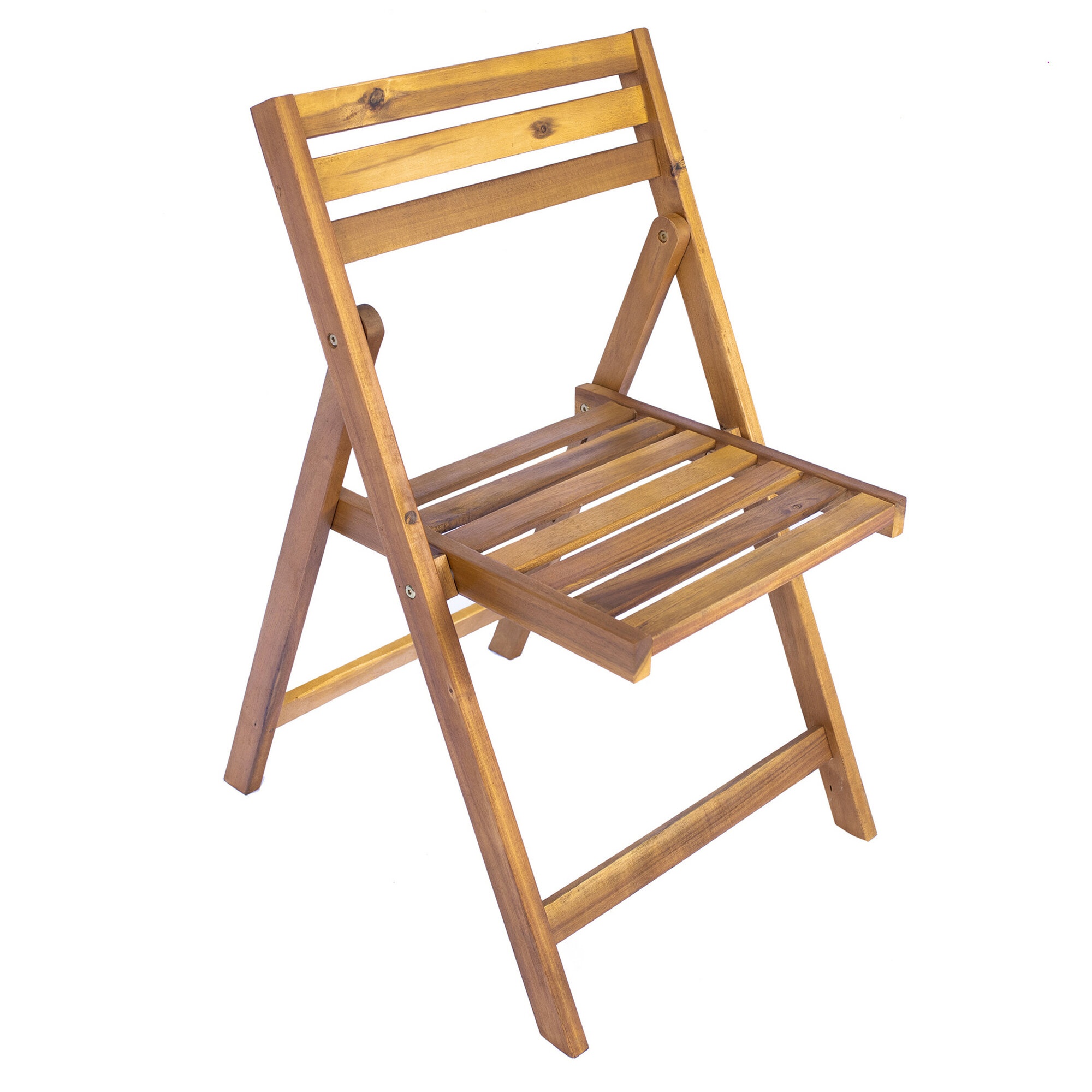 Стул садовый складной 48х58х81 см, акация, светло-коричневый