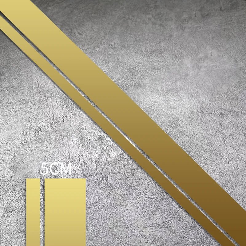 1 шт, полосатые наклейки на топливный бак мотоцикла, мотоциклетный шлем, водонепроницаемые виниловые наклейки, гоночное крыло, ремонт, маслостойкое украшение 50x5 см E Gold