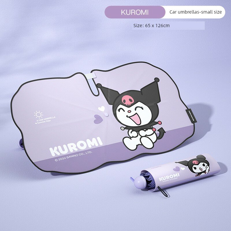 Солнцезащитный козырек для автомобиля Kuromi малый размер УФ-защита для лобового стекла