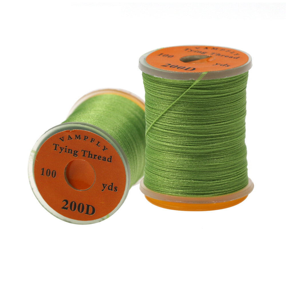 200D Fluorescent Color Fly Fishing Tie Line with Hair Hook Tie Line Fly Tie Line Manual Tie Hook Recommendation (Olive) для рыбалки мушкой ручная привязка крючков 200D флуоресцентный цвет оливковый