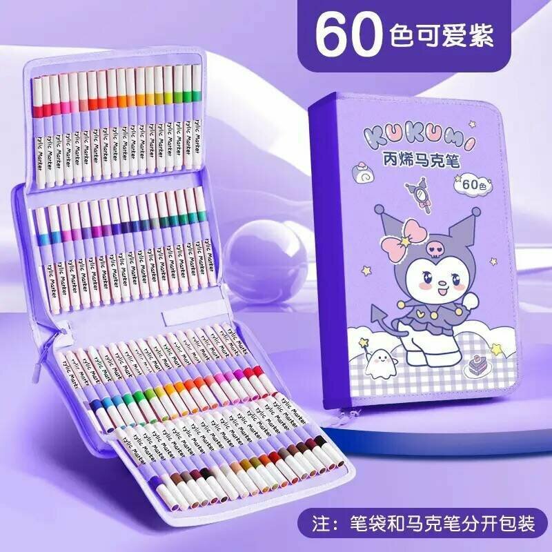 Акриловый маркер для детей и студентов, специальный акварельный маркер, не растекается, не прозрачный, полный набор принцесс с мультяшным дизайном