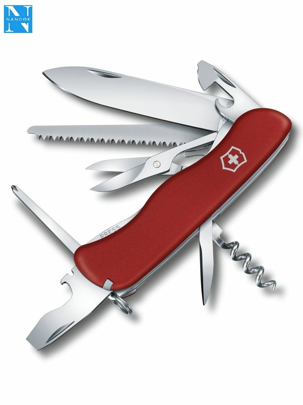 Нож перочинный VICTORINOX Outrider 0.8513, 111 мм, 14 функций, красный