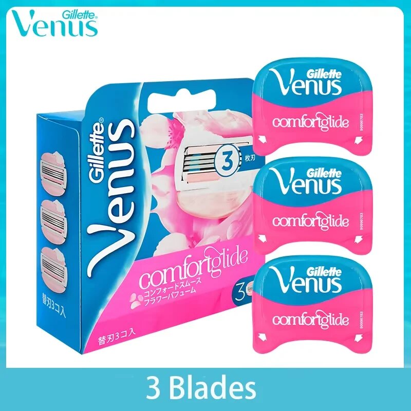 Gillette лезвия для бритвы Venus 3 shaving heads