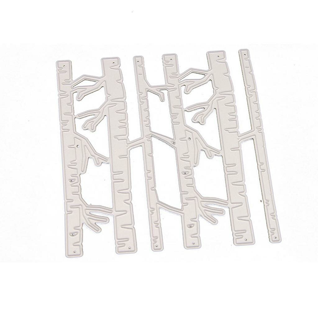 Трафареты "Березовый лес", Темный хаки