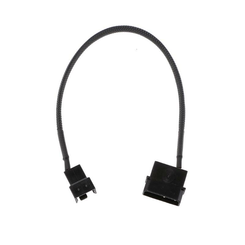 Адаптер питания для вентилятора 4-pin male на 3-pin/4-pin, Черный