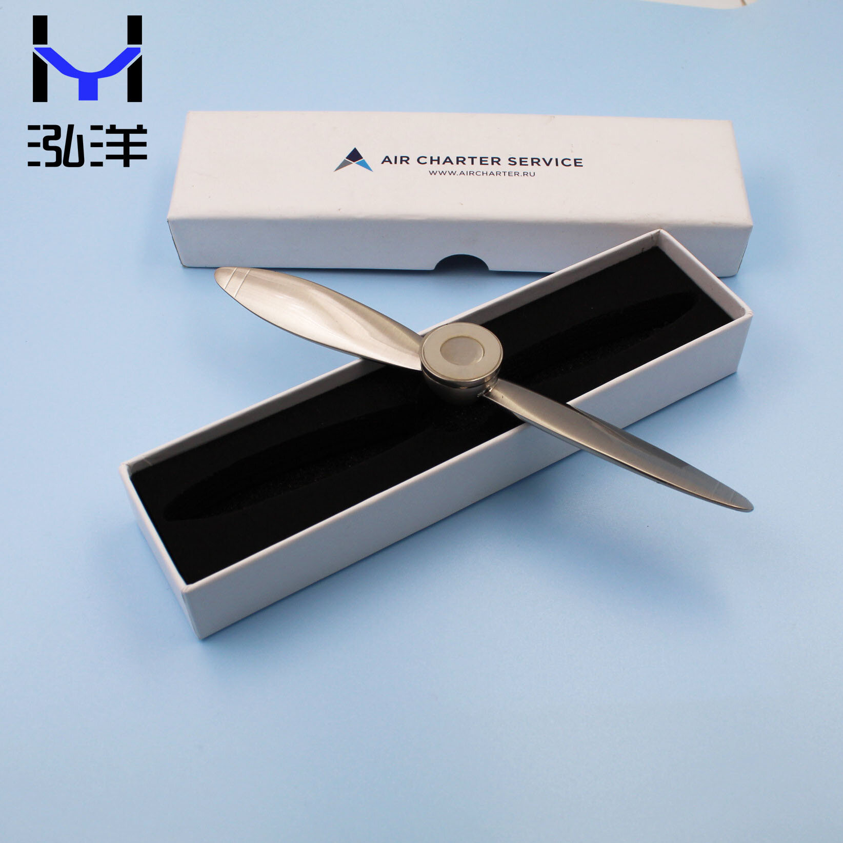 Пропеллер из цинкового сплава с подшипником, вращающийся открывашка для писем в виде самолета, металлическая открывашка для писем, офисные принадлежности