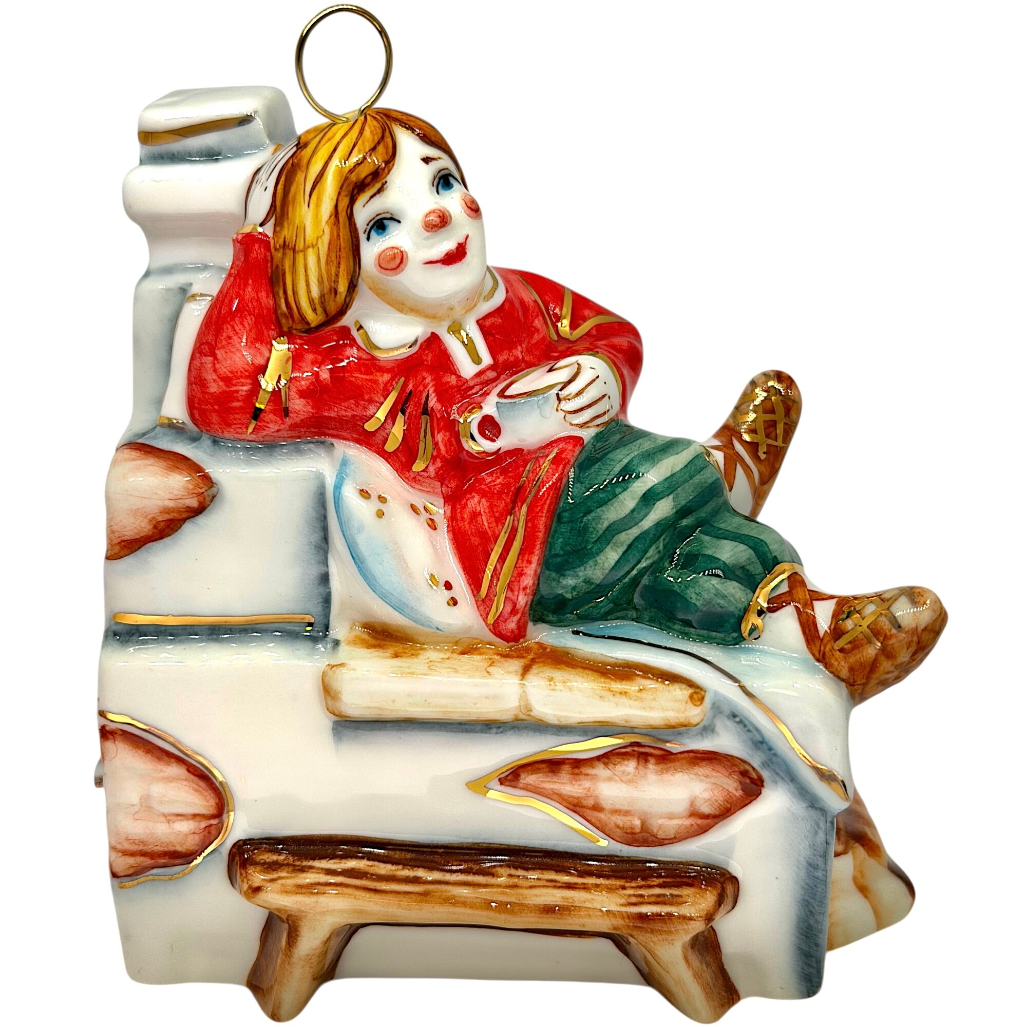 Ёлочная игрушка "Емеля" (Лефортовский фарфор)