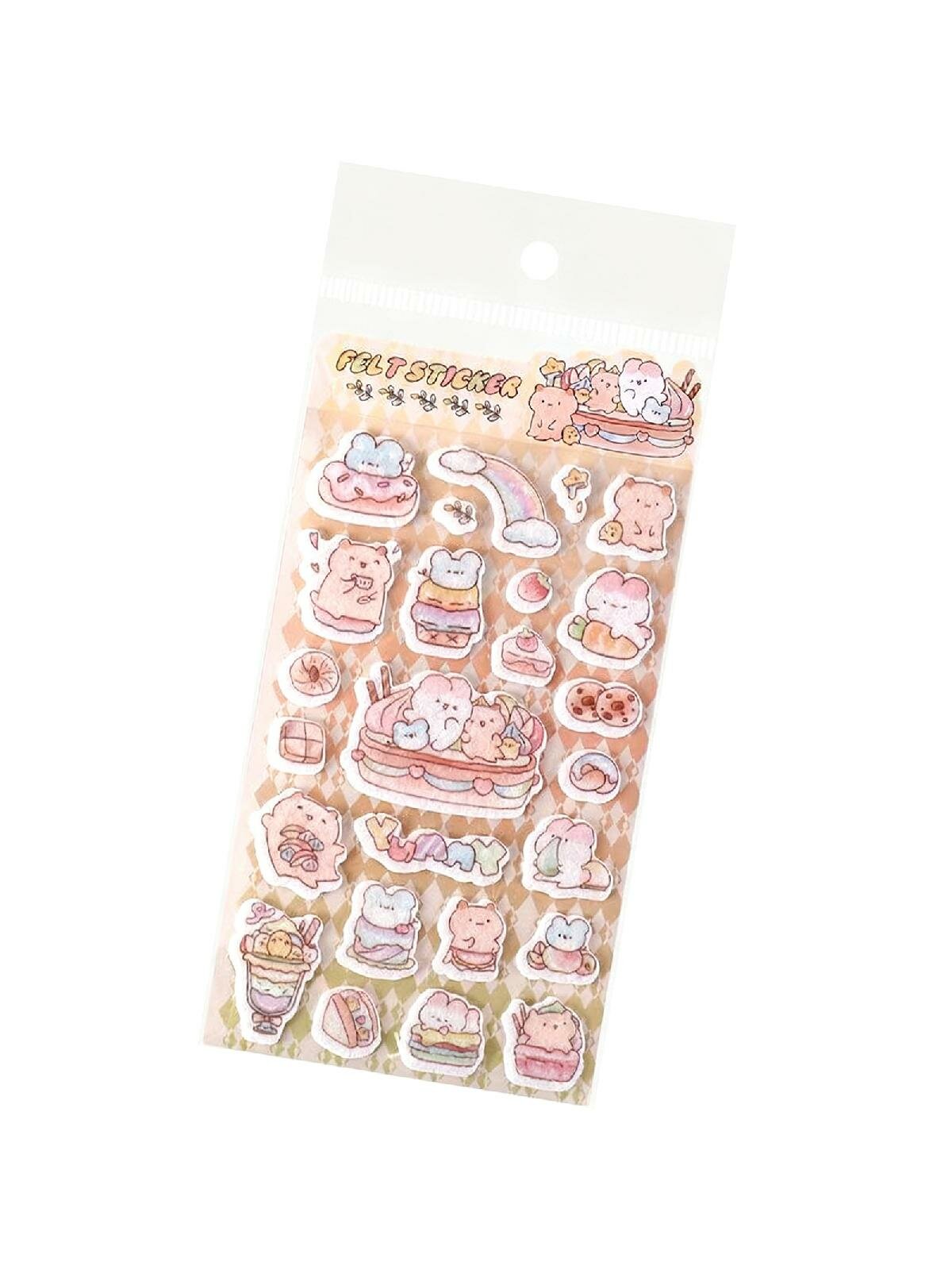 Случайные стили детских фетровых наклеек для поделок своими руками