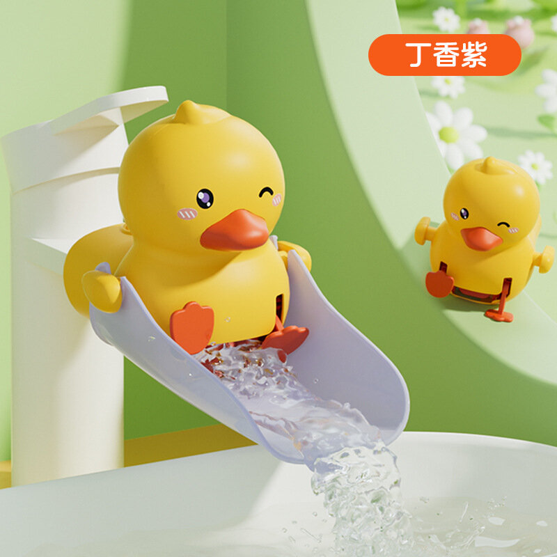 Удлинитель для крана, милый мультяшный силиконовый удлинитель для мытья рук, длинный, защита от брызг, волшебный водяной направитель для раковины