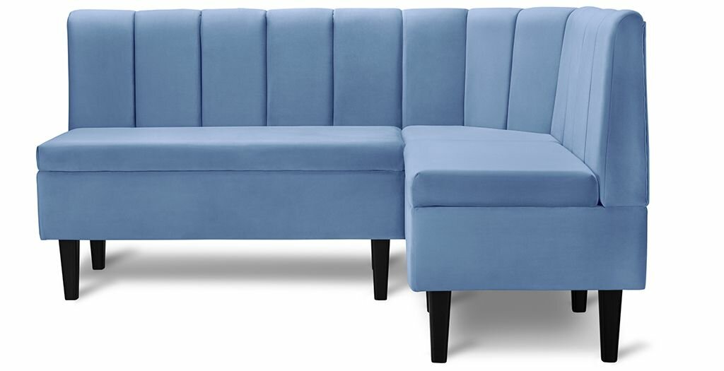 Кухонный уголок Лео, Velutto 47, диван кухонный, с ящиком для хранения, диван угловой, нераскладной, диван на кухню