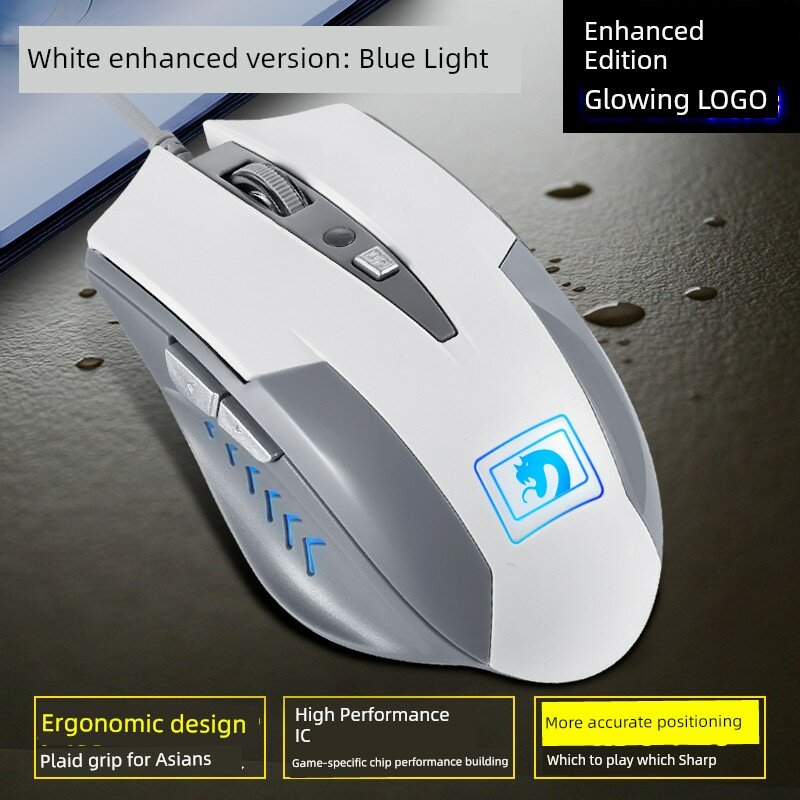 Новая проводная USB-мышь New Alliance Mamba Snake для интернет-кафе, ноутбуков и настольных ПК, металлическая,