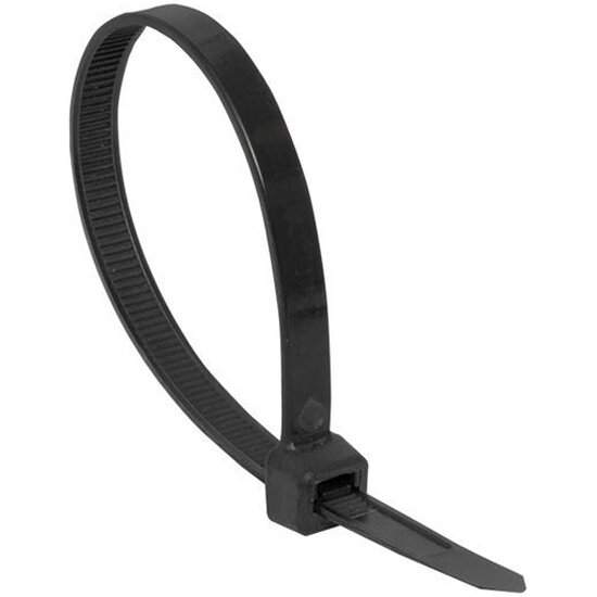 Хомут кабельный Ekf 4.8х300 нейл. черн. (уп.100шт), plc-cb-4.8x300