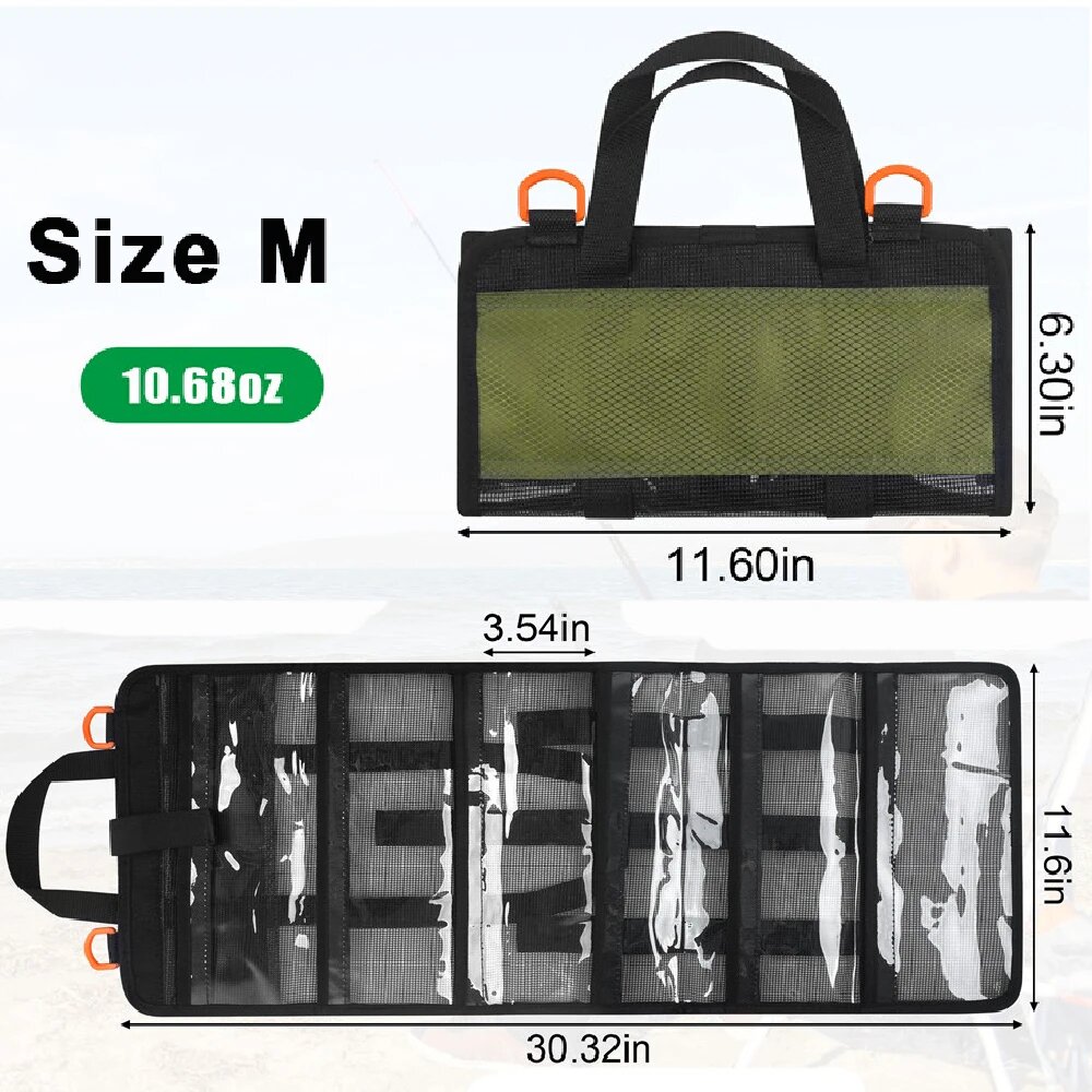 Easy catch Сумка для приманок 6-карманная водонепроницаемая Size M