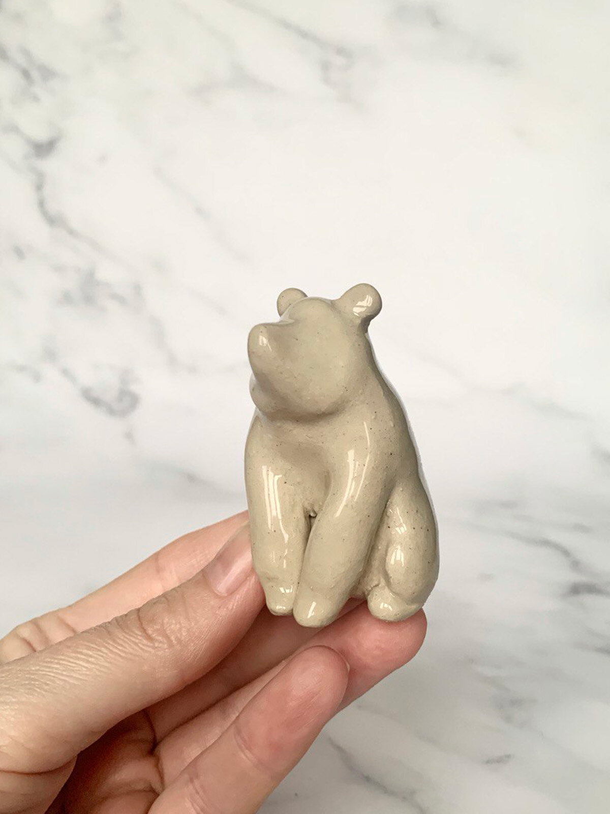 Медведь авторская статуэтка, керамика