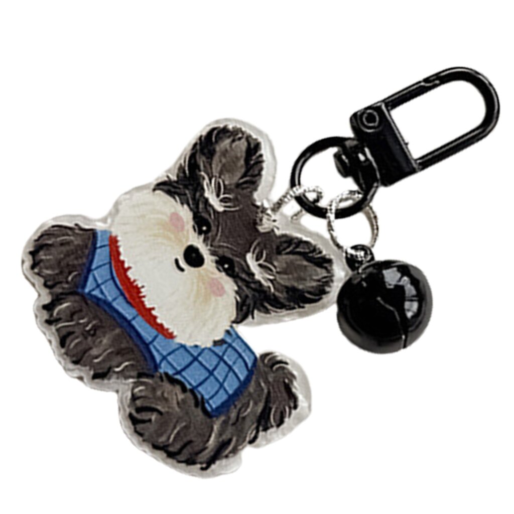 Очаровательная подвеска в виде щенка, акриловый держатель для ключей, сумка-шарм с мультяшными животными, аксессуар для украшения рюкзака для женщин и девочек