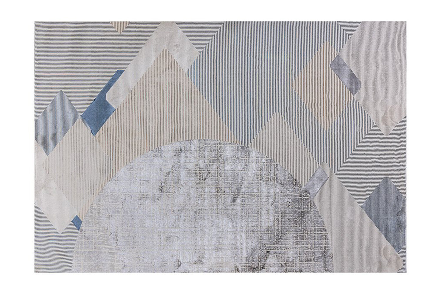 Ковёр на пол KARTAL Boston, 200х290 см, прямоугольный, бежевый/синий