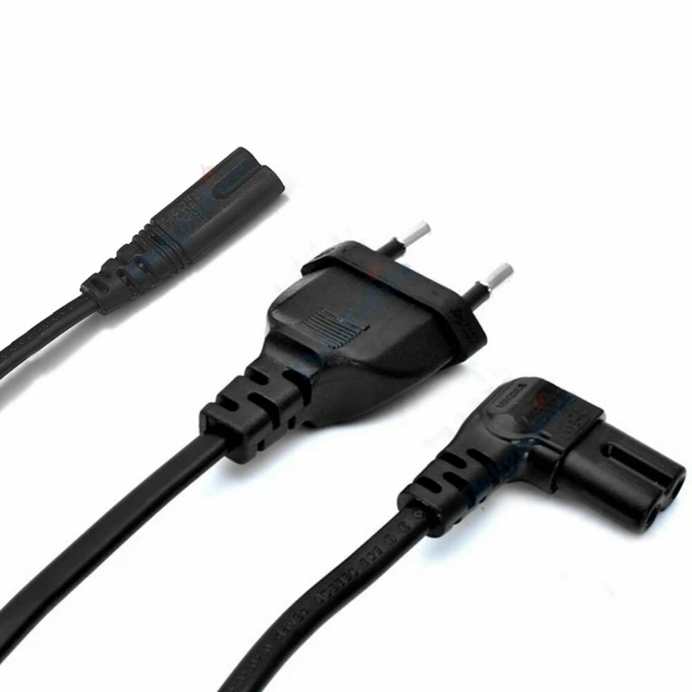 Удлинительный кабель питания EU IEC C7 AC для ноутбука, компьютера, принтера Canon, Epson, радиоприемника, Xbox, PS4 и телевизора.