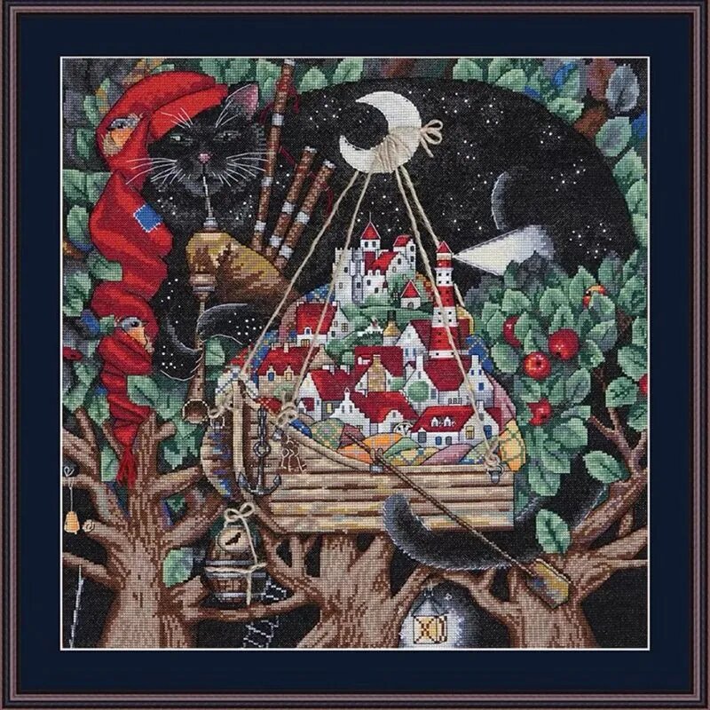 Набор для вышивания крестом, Древняя мелодия, Merejka K-03, Сделай своими руками, Вышивка, Подсчитал холст, Крестный комплект стежка