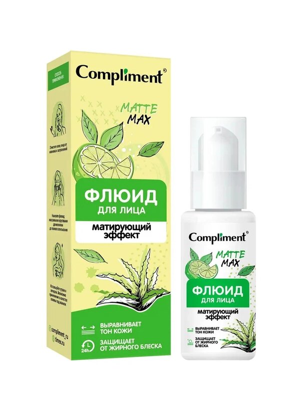 Флюид для лица Compliment Матирующий эффект, 50 мл