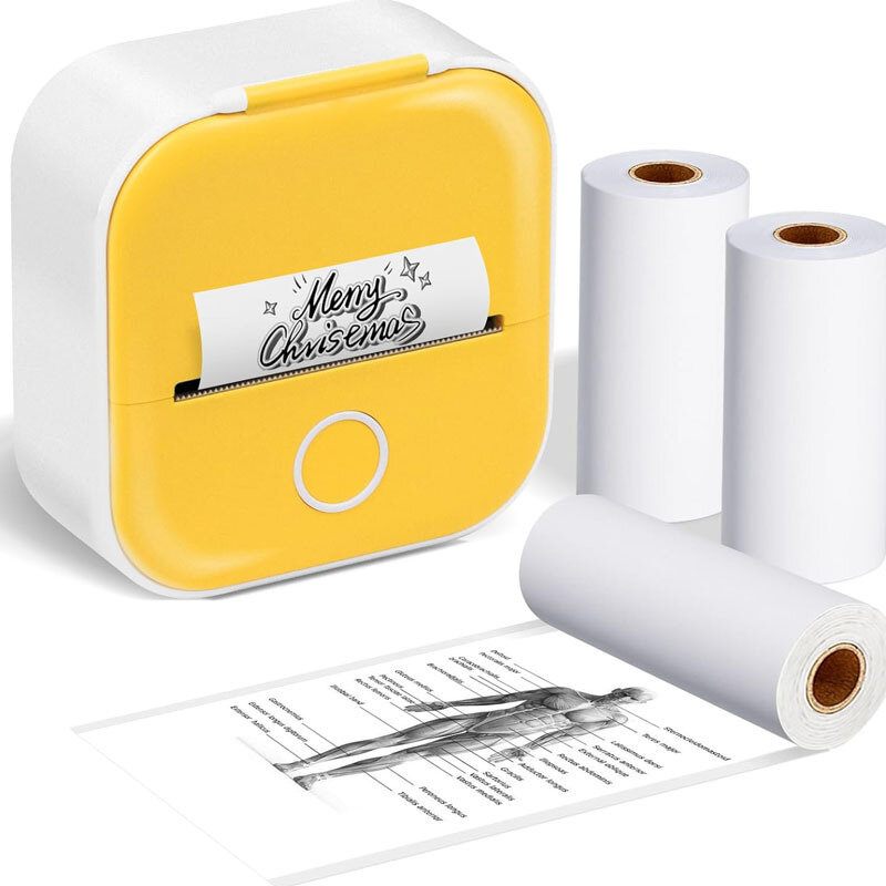 Горячая распродажа Phomemo T02 Мини-принтер для исправления ошибок, термальный, без чернил, Bluetooth, портативный домашний принтер