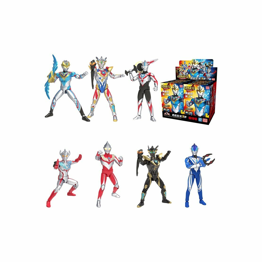 Spiritual Creations Ultraman Characters Action Герой Полностью Действующая Кукла Слепые Коробки