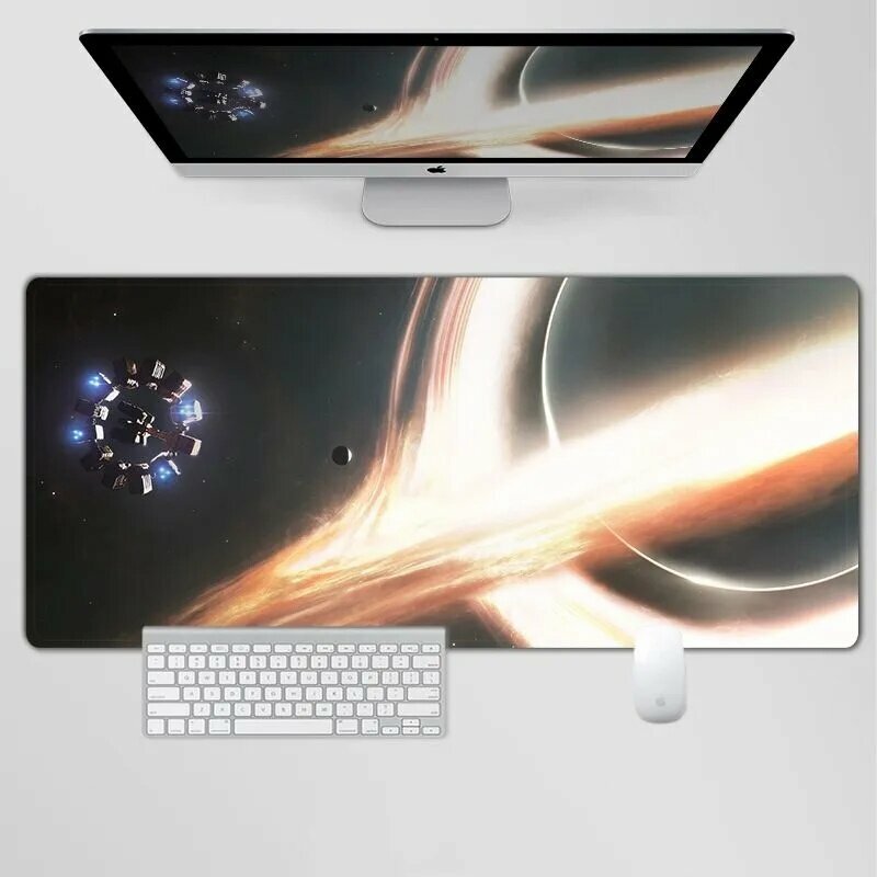 Коврик для мыши розовый 70x30 см, толщина 3 мм, для компьютера и ноутбука