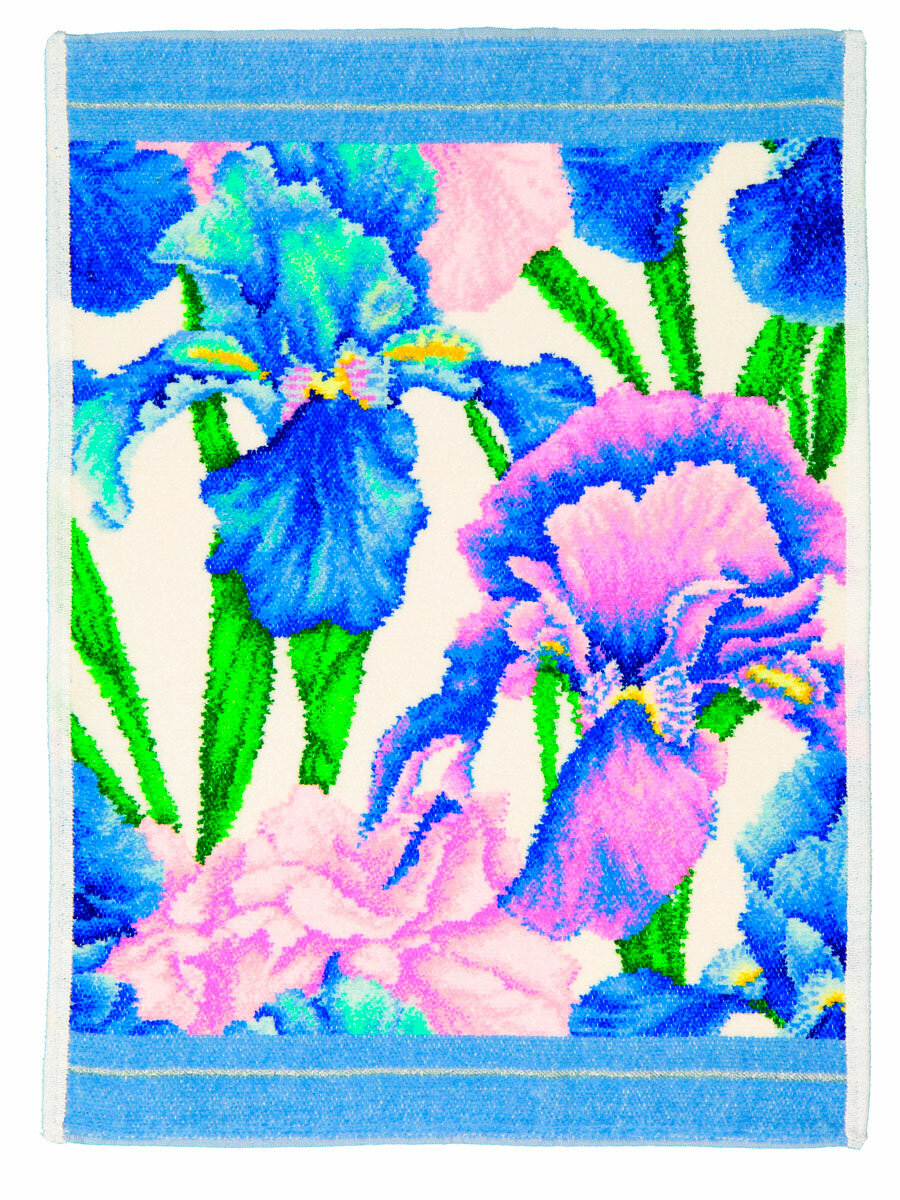 Полотенце Feiler Giselle 75x150см, цвет светло-голубой, шенилловая пряжа