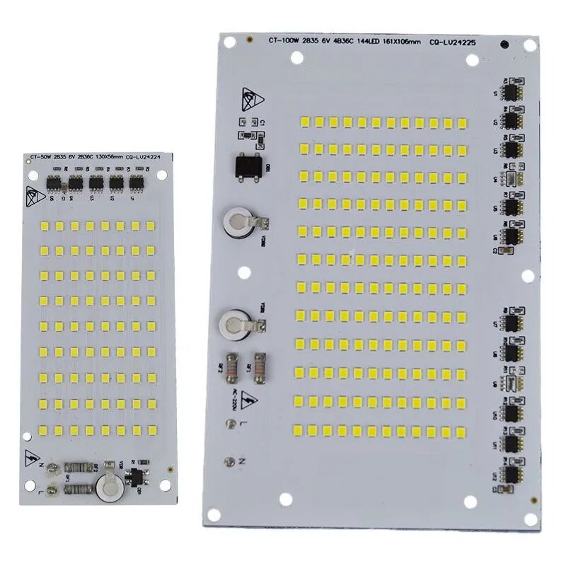 AC220V Светодиодная матрица,50 ВТ, LED, холодный белый, Подходит для прожекторов